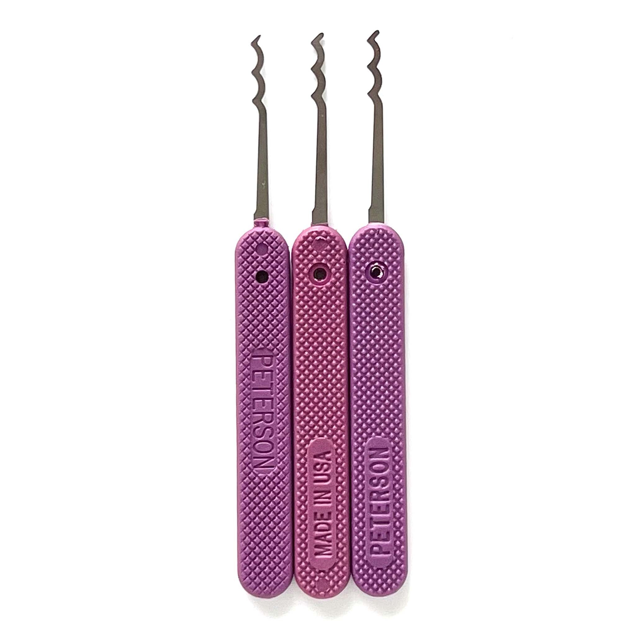 3 Bogies .018" Thick | Peterson Lock Picks | LockPicks.com – Lockpicks.com