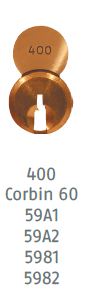 ABUS 8302 83 S2-400 Corbin 60, 59A1, 59A2, 5981, and 5982 Brass Cylind ...
