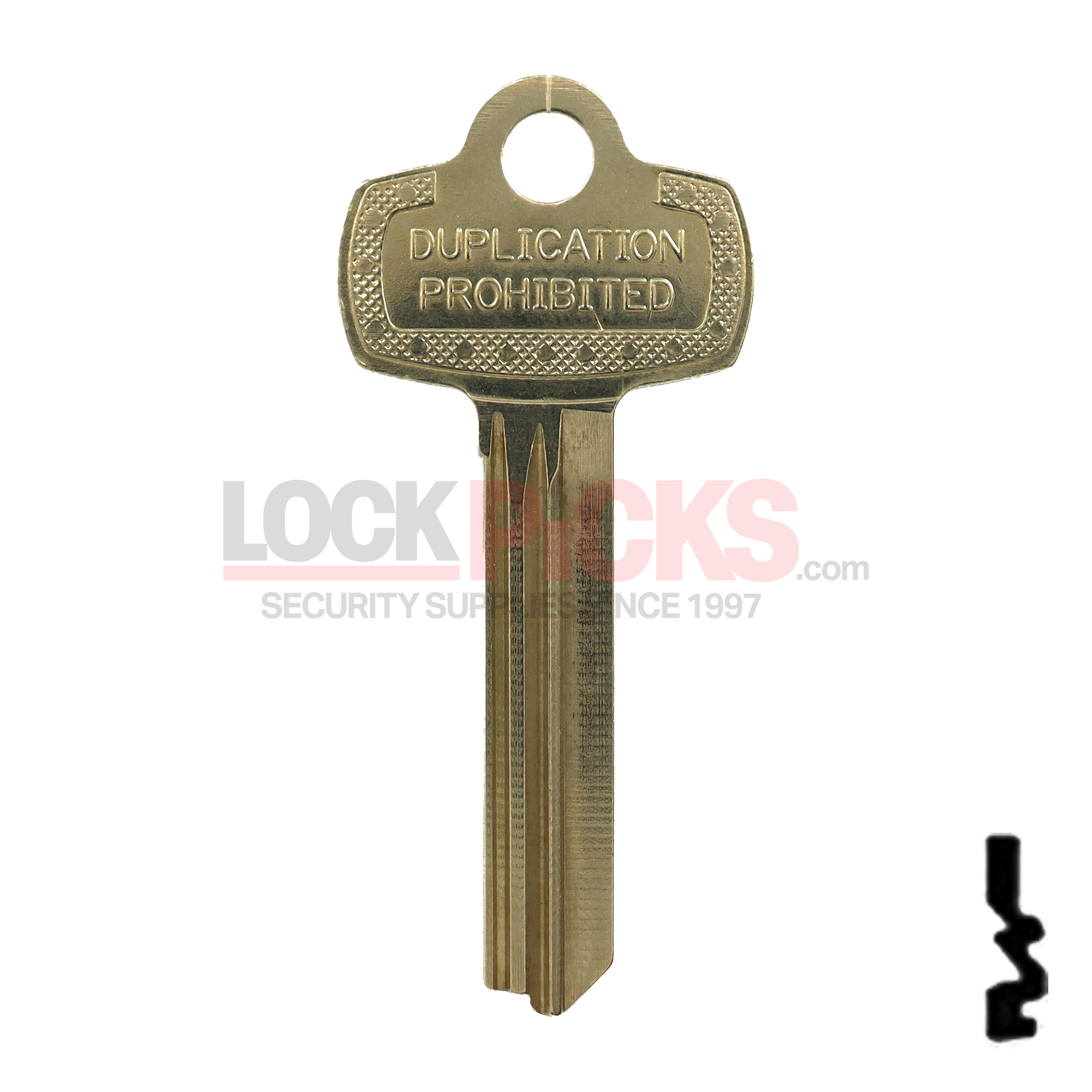 BEST "J" Nickel Plated Key Blank (A1114J, 1A1J1, BES-8D) -by JMA ...