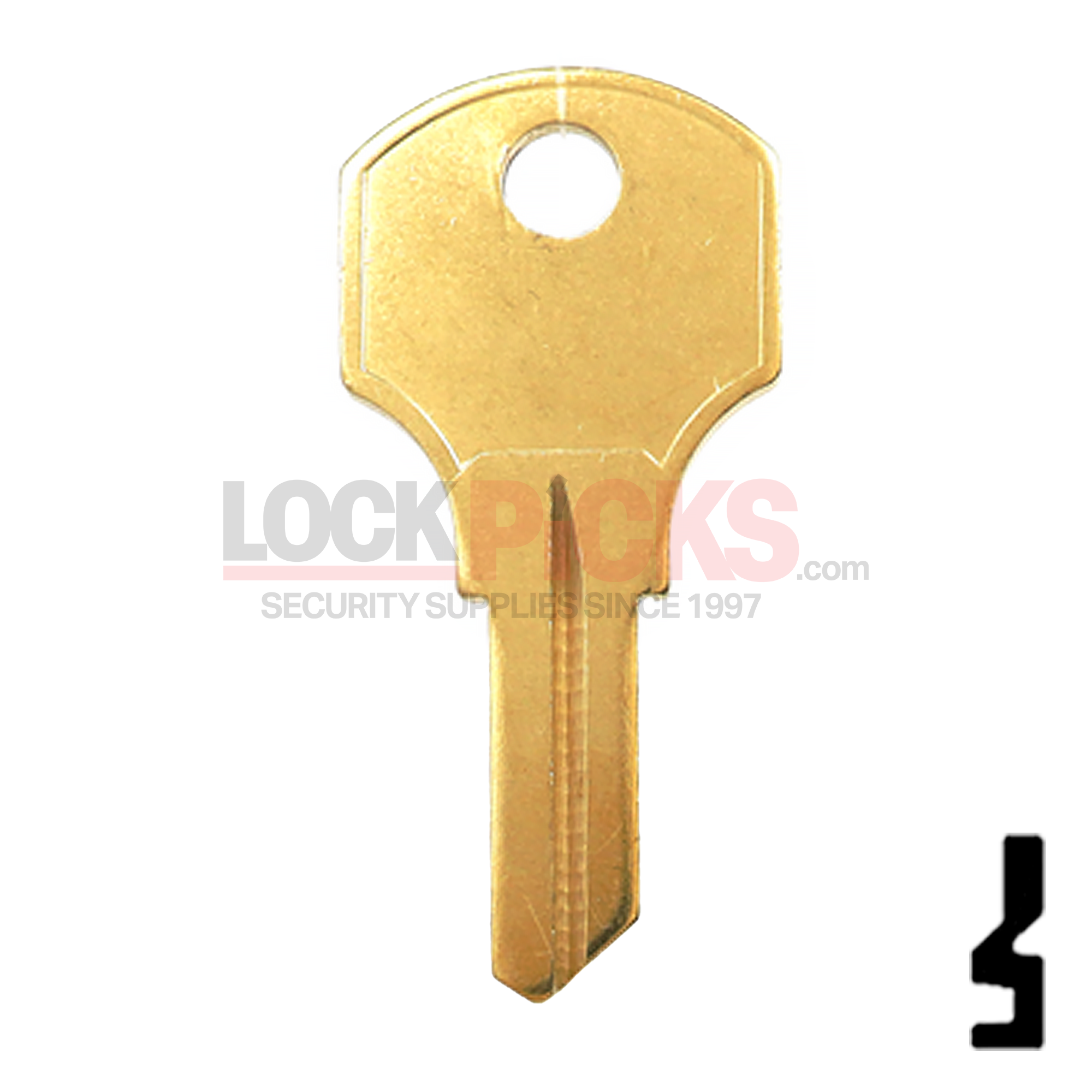 Corbin CO68 Brass Key Blanks - JMA | Lockpicks.com