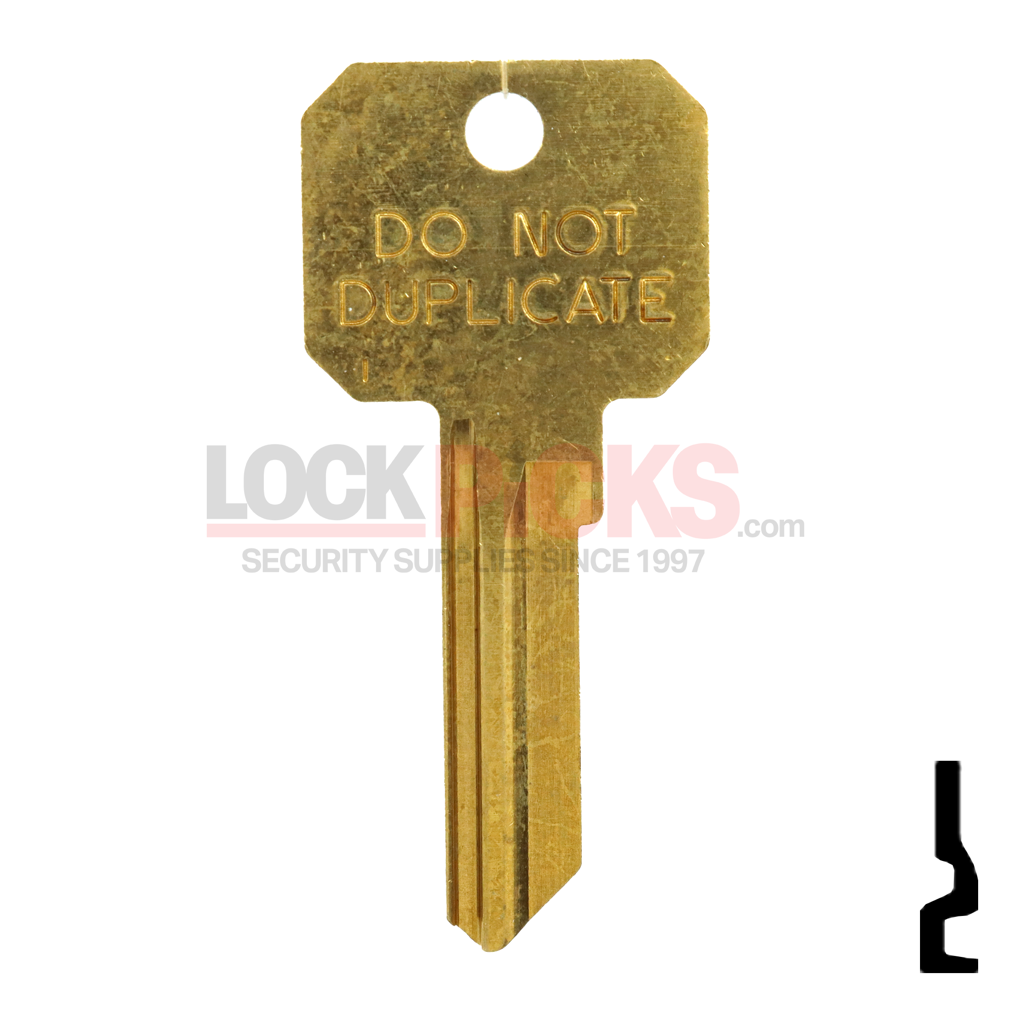 Dexter DE6 DND Key Blank | Mystery DND Lock Key – Lockpicks.com