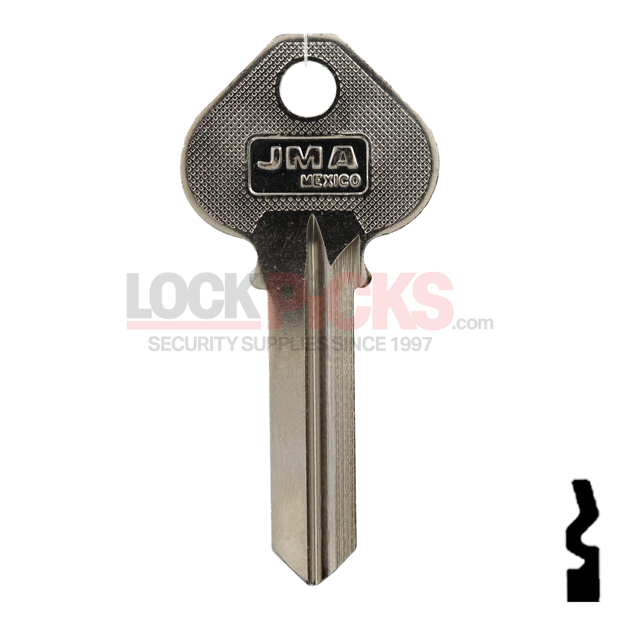 Russwin RU46 Key blank NP - By JMA | Lockpicks.com
