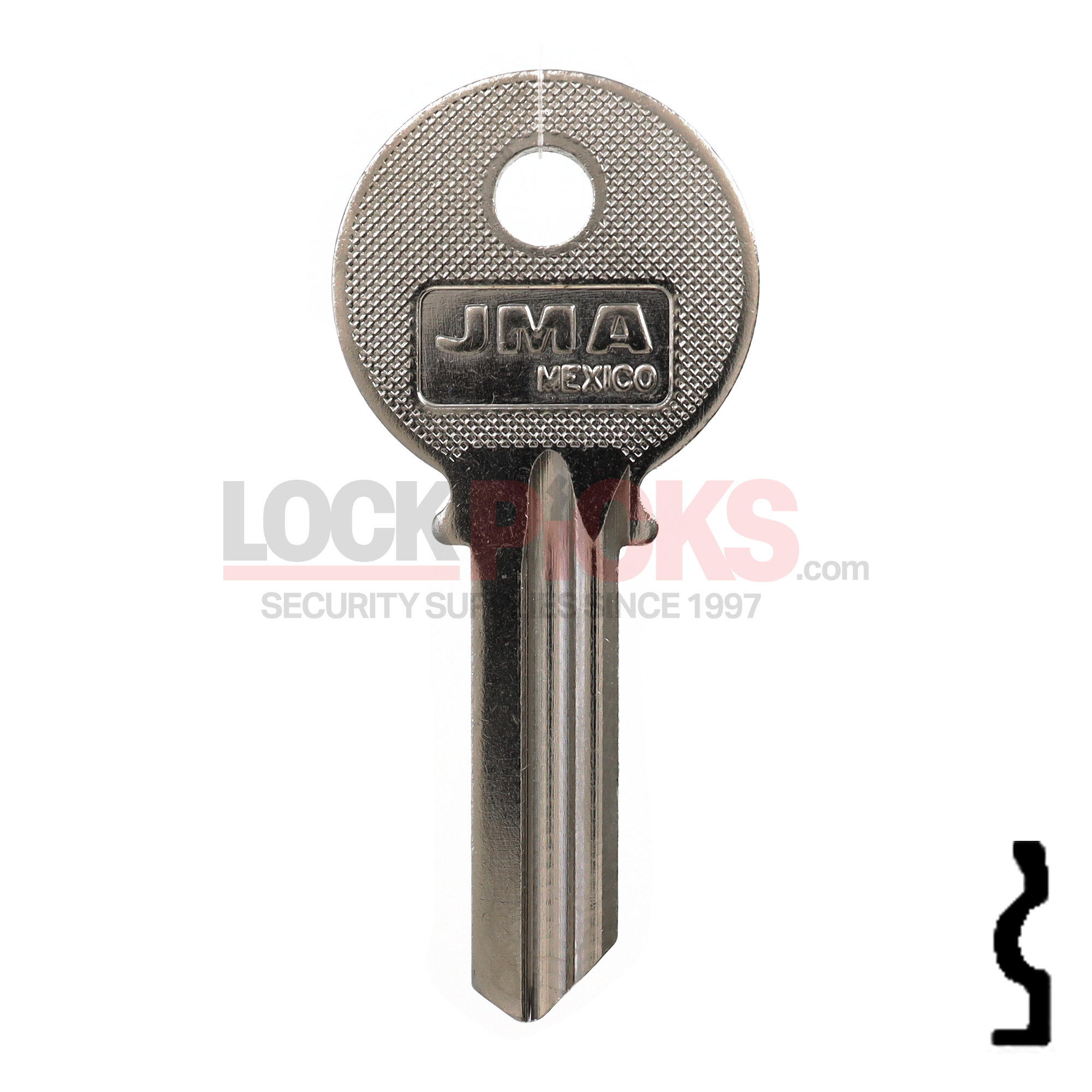 Keil (K1, 1079, KEI-1) NP Key Blank, Nickel Plated Brass, JMA ...