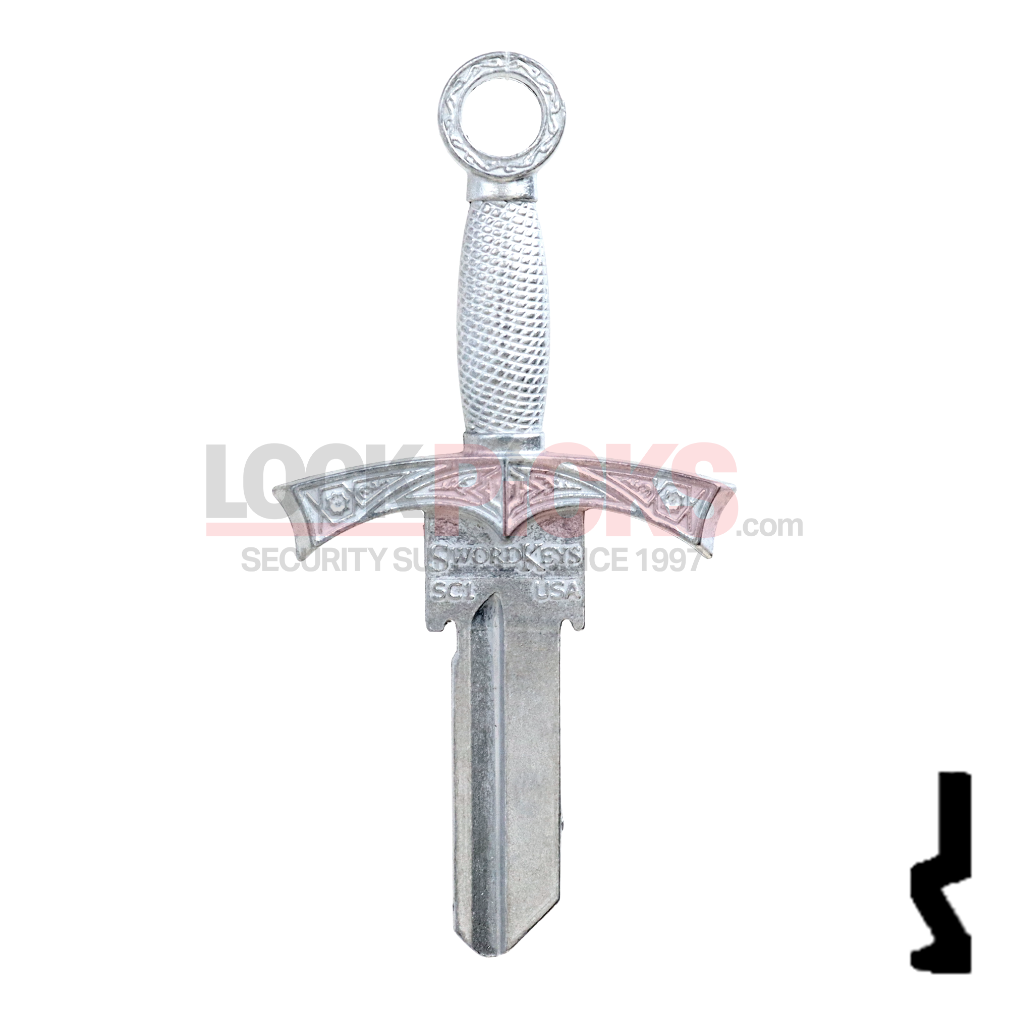 Forged Key Shapes SC1 Sword -by Lucky Line – Lockpicks.com
