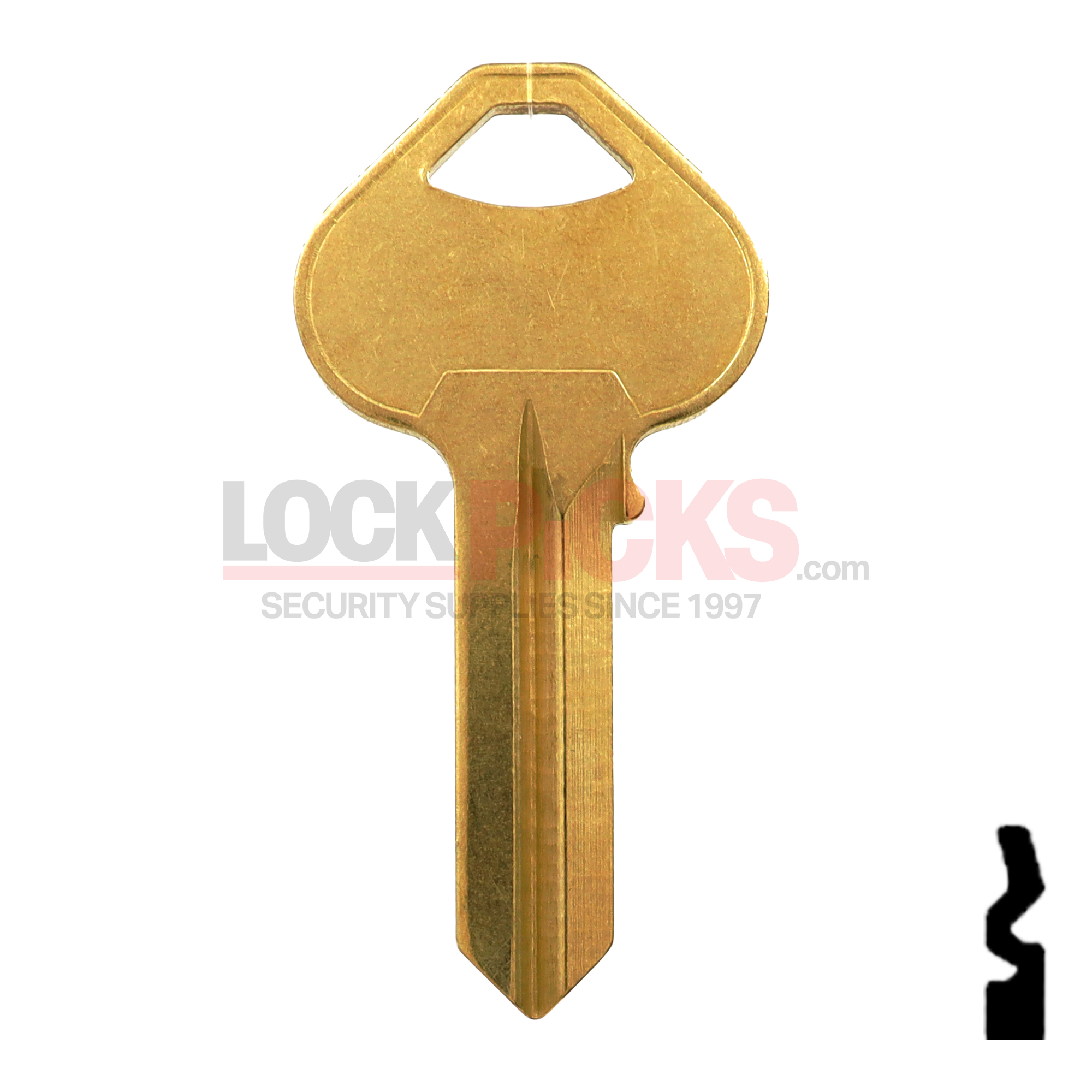 RUSSWIN (RU45-BR,1011D1) Brass Key Blank - by JMA – Lockpicks.com