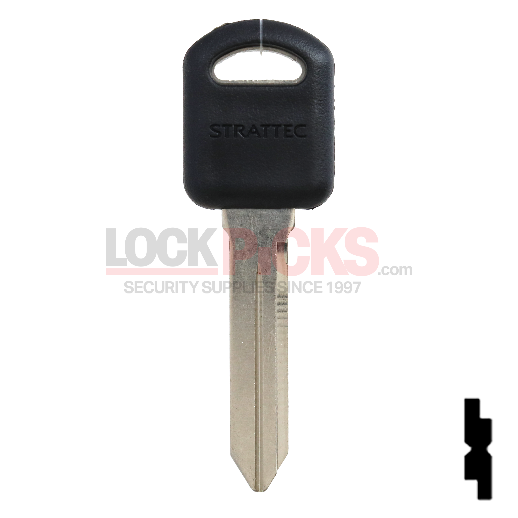 GM (B97-PT5) Transponder Key w/ Strattec Logo Megamos 13 -by Strattec ...