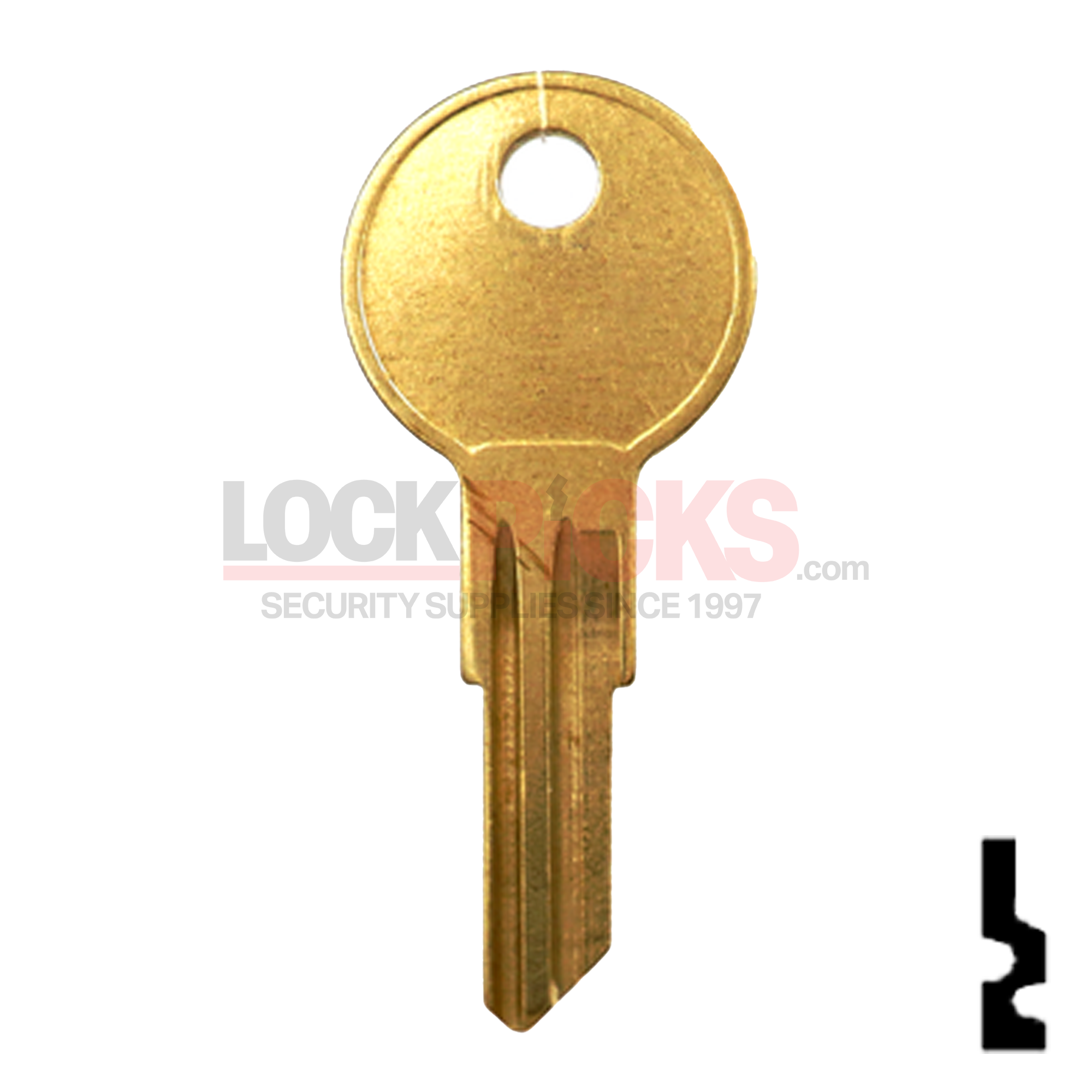 YALE (Y11-BR,O1122) Uncut Key Blank | Lockpicks.com