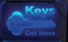 “Keys Cut Here” Ilco Sign | Lockpicks.com