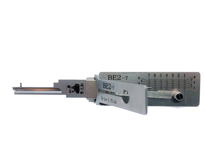 Original Lishi BE2 Seven Pin 2-in-1 Tool for Small I-Core Locks ...