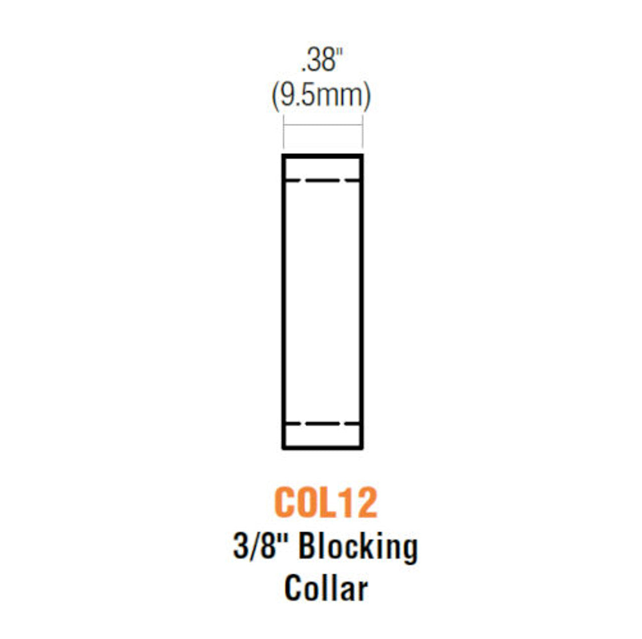 GMS COL-12-3 Blocking Collar 3/8” | Lockpicks.com