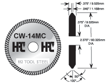 HPC CW-14MC Cutter | Cylinder Cutter for HPC 1200 Key Machine ...