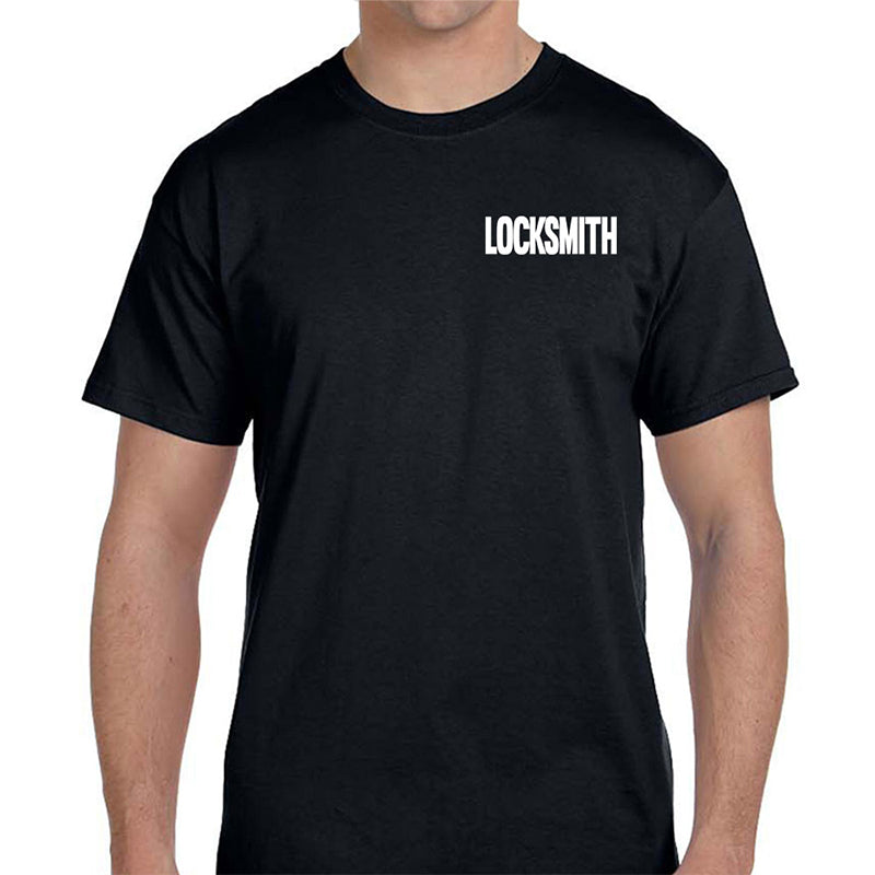 Black LOCKSMITH Logo T-Shirt | LockPicks – Lockpicks.com
