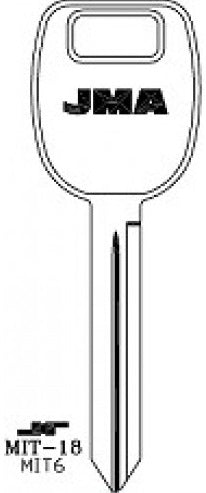 Uncut Key Blank | Mitsubishi | JMA | X263 ( MIT6 ) – Lockpicks.com